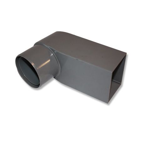 Flachdacheinlauf PVC Maße 60x100 mm für das Rohr 80-100 mm